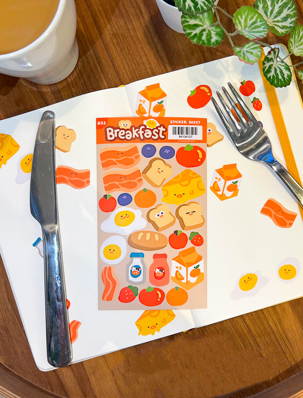 BREAKFAST sticker sheet – ohmonah